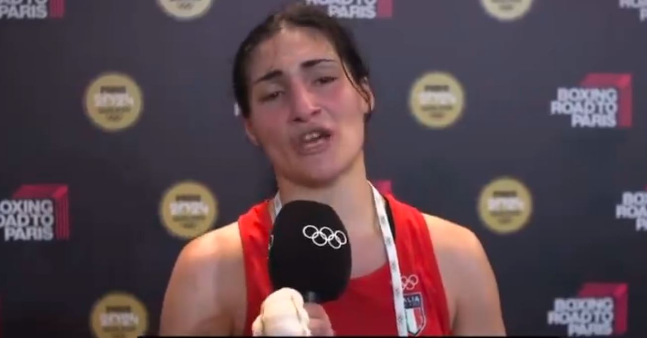 Watch: Angela Carini Post-Fight Women's Olympics Interview