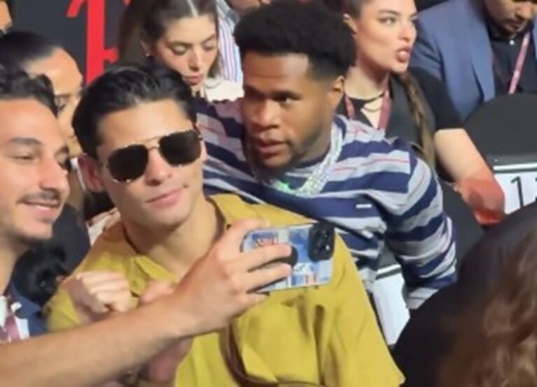 Garcia Vs Haney 2 Buzz Explodes As Rivals Sit Side-by-Side At Usyk Fight